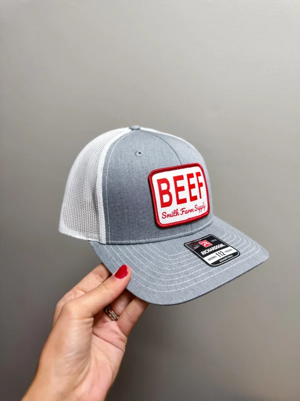 SFS Beef Patch Hat - Gray - Smith Farm Supply