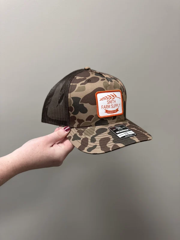 SFS Logo Patch Hat - Bark Duck Camo - Smith Farm Supply